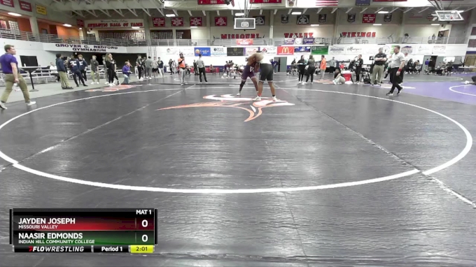 285 lbs 1st Place Match - Jayden Joseph, Missouri Valley vs Naasir ...