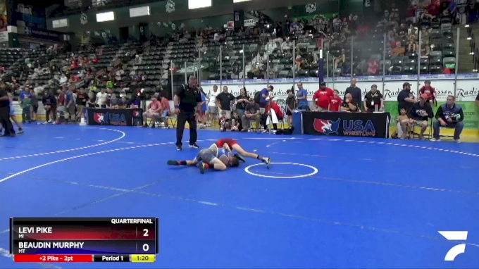 74 lbs Quarterfinal - Levi Pike, MI vs Beaudin Murphy, MT