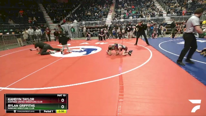 62 lbs Champ. Round 2 - Kamdyn Taylor, Eastside United Wrestling Club vs Rylan Griffiths ...