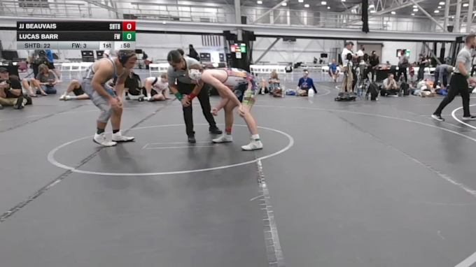 138 lbs Finals (8 Team) - Jj Beauvais, Team Shutt B Team vs Lucas Barr ...