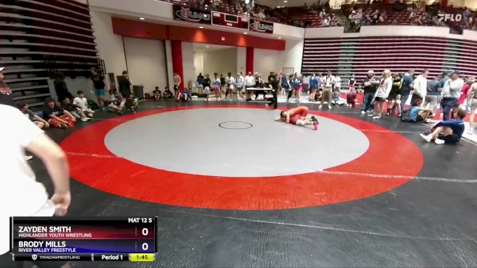 165 lbs Quarterfinal - Brody Mills, River Valley Freestyle vs Zayden ...