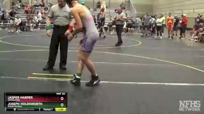 150 lbs Quarterfinal - Joseph Holdsworth, Ragin Raisins vs Jasper ...