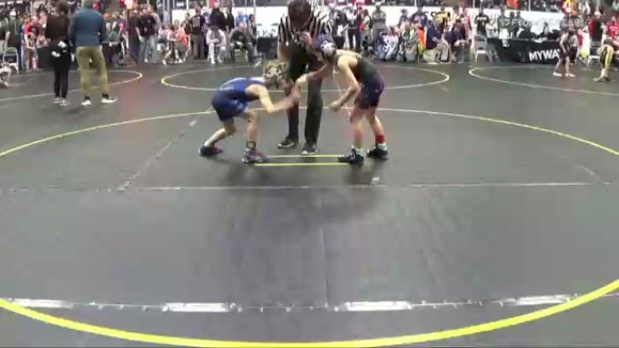 61 lbs Quarterfinal - Bryce Laplante, Dundee WC vs Dominic Gentry-Mata ...