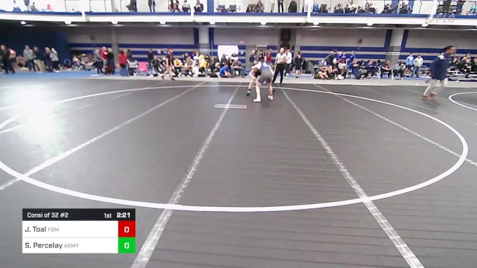 141 lbs Consi Of 32 #2 - James Toal, F&m vs Shane Percelay, Army-West Point