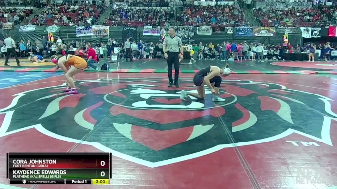 G - 152 lbs Champ. Round 1 - Cora Johnston, Fort Benton (Girls) vs ...