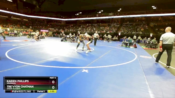 165 Class 2 lbs Quarterfinal - Kaiden Phillips, Savannah vs Tre`vyon ...