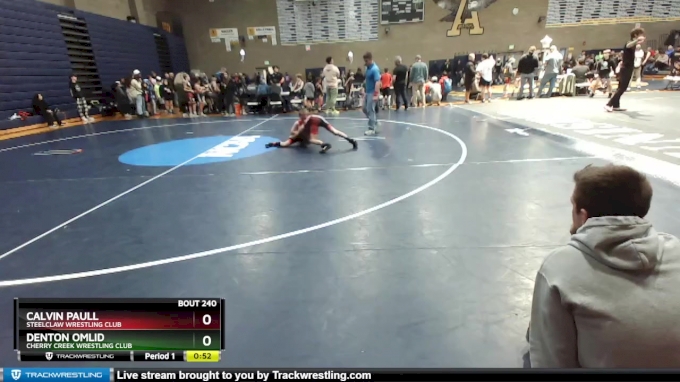 71 lbs Cons. Semi - Calvin Paull, Steelclaw Wrestling Club vs Denton ...
