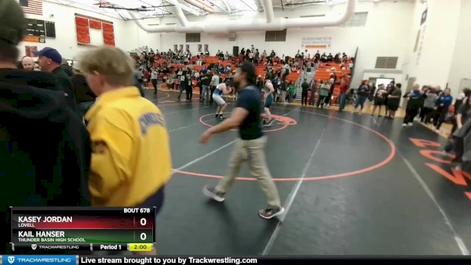 182B Round 2 - Kasey Jordan, Lovell vs Kail Hanser, Thunder Basin High ...