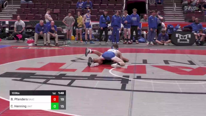 133 lbs Round Of 16 - Bradon Pfanders, Saucon Valley vs Colton Henning ...