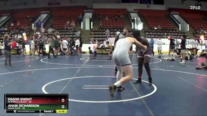 220 lbs Finals (8 Team) - Mason Knight, Mi Pitbulls Black vs Amari ...