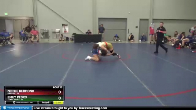 132 lbs Placement Matches (8 Team) - Nicole Redmond, Kansas vs Emily ...