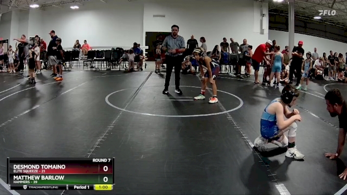 76 lbs Round 7 (8 Team) - Desmond Tomaino, Elite Squeeze vs Matthew ...