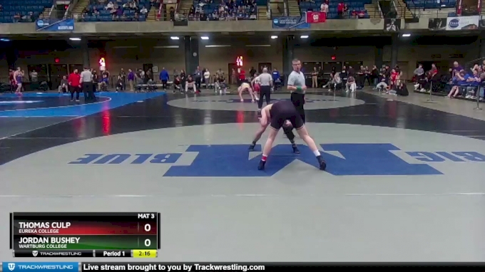 184 lbs Champ. Round 1 - Thomas Culp, Eureka College vs Jordan Bushey ...