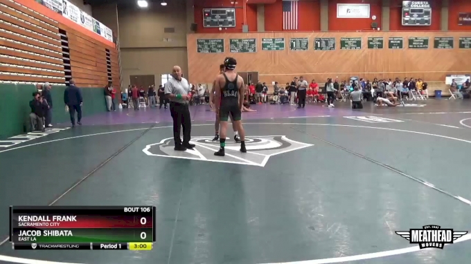 157 lbs Champ. Round 2 - Kendall Frank, Sacramento City vs Jacob ...