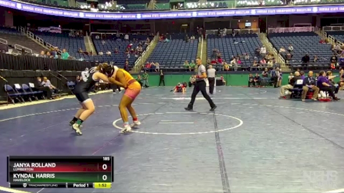 185 lbs Champ. Round 1 - Janya Rolland, Lumberton vs Kyndal Harris ...