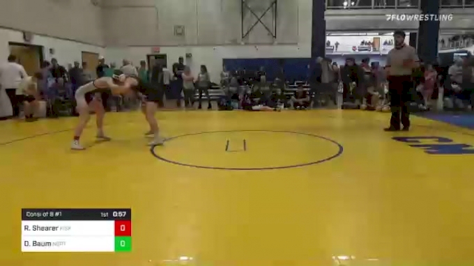 145 lbs Consi Of 8 #1 - Riley Shearer, Kiski vs Dylan Baum, Northren York