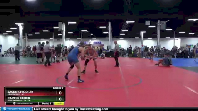 182 lbs Round 3 - Carter Euker, Perkiomen Valley vs Jason Chiodi Jr ...