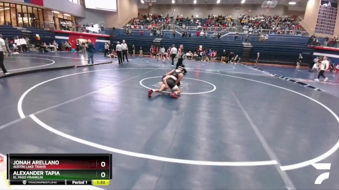 113 lbs Cons. Round 1 - Alexander Tapia, El Paso Franklin vs Jonah ...