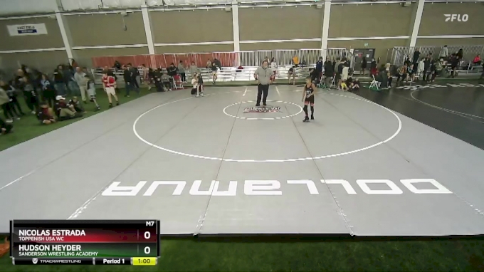 75 lbs Cons. Round 2 - Nicolas Estrada, Toppenish USA WC vs Hudson ...