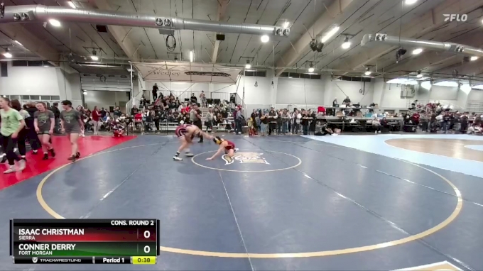 113 lbs Cons. Round 2 - Isaac Christman, Sierra vs Conner Derry, Fort ...