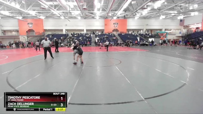 125 lbs Cons. Round 2 - Timothy Pescatore, St. John Fisher vs Zach ...
