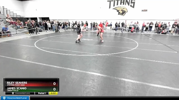157 lbs Cons. Round 4 - Riley Seavers, Stevens Point High vs James ...