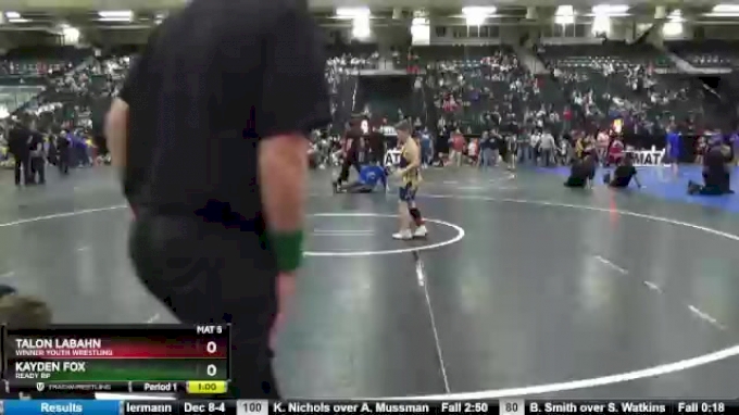 125 lbs Round 3 - Kayden Fox, Ready RP vs Talon Labahn, Winner Youth ...