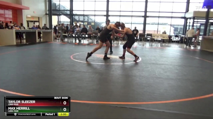 215 lbs Semifinal - Max Merrill, Linn-Mar vs Taylor Sleezer, Linn-Mar