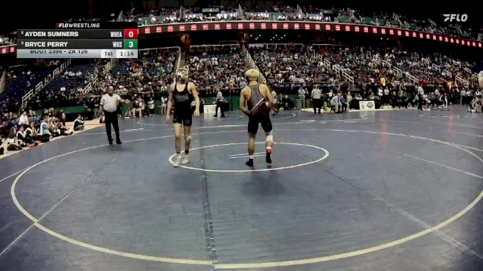 2A 126 lbs 1st Place Match - Ayden Sumners, Wheatmore vs Bryce Perry ...