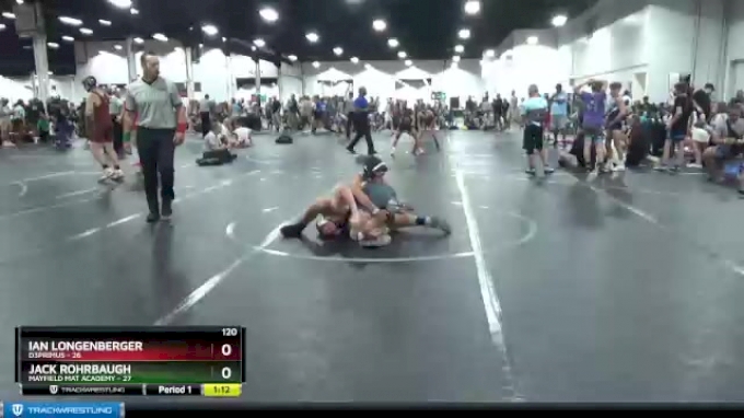 120 lbs Round 3 (8 Team) - Jack Rohrbaugh, Mayfield Mat Academy vs Ian ...