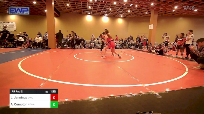 98-108 lbs Rr Rnd 2 - Lillian Jennings, Gladiator Wrestling Club vs ...