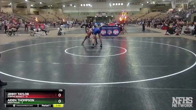 175 lbs 2nd Wrestleback (8 Team) - Aiden Thompson, Brentwood vs Jimmy ...