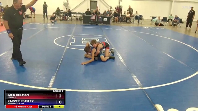 83 lbs Round 2 (8 Team) - Jack Holman, Utah vs Karver Peasley, Washington