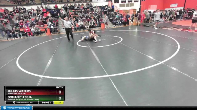 150 lbs Champ. Round 2 - Julius Waters, Wheaton (NORTH) vs Domanic ...