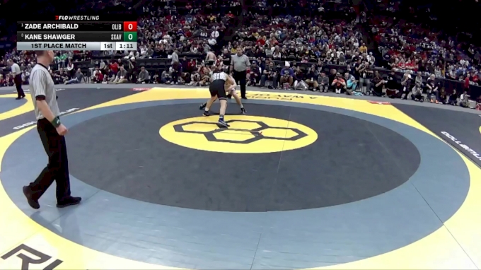 D1-138 lbs 1st Place Match - Zade Archibald, Olen. Liberty vs Kane ...