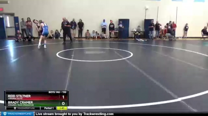 110 lbs Round 1 - Reid Stiltner, Virginia Elite vs Brady Cramer ...