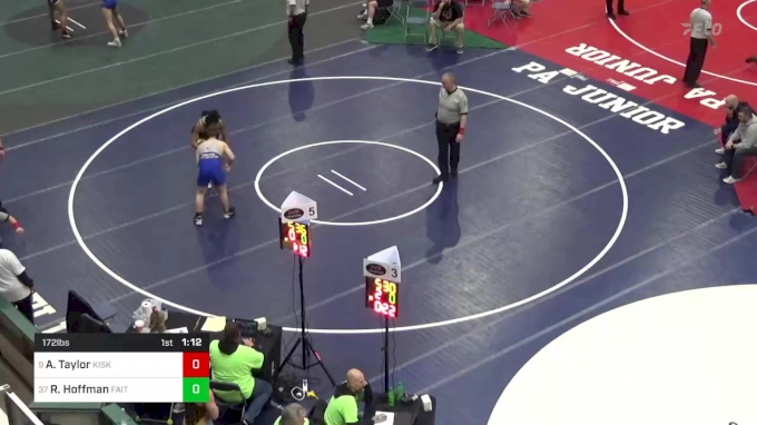 172 lbs Round Of 32 - Abraham Taylor, Kiski Area vs Ricky Hoffman ...