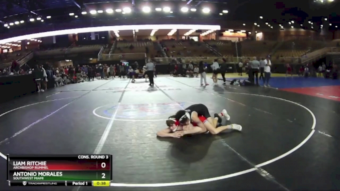113 lbs Cons. Round 3 - Liam Ritchie, Archbishop Rummel vs Antonio ...