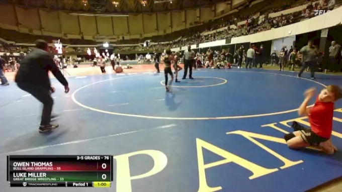 76 lbs Cons. Semi - Owen Thomas, Bull Island Grappling vs Luke Miller ...