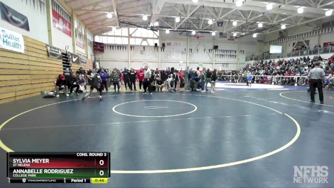 105 (107) Cons. Round 3 - Annabelle Rodriguez, College Park vs Sylvia ...