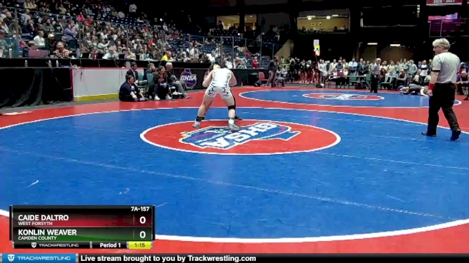 7A-157 lbs 1st Place Match - Caide Daltro, West Forsyth vs Konlin ...