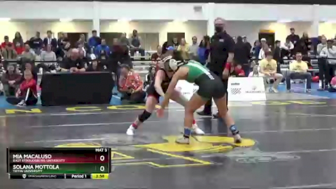 130 lbs Cons. Semi - Solana Mottola, Tiffin University vs Mia Macaluso ...