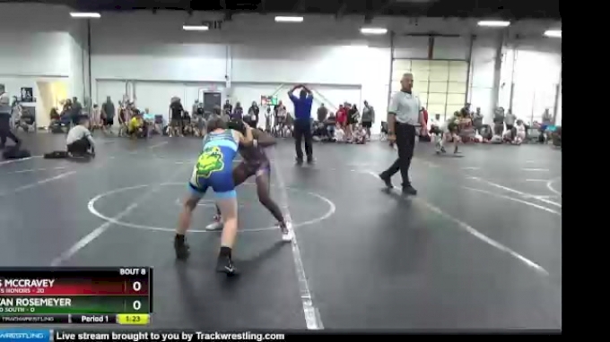 92 lbs Round 2 (8 Team) - Tristan Rosemeyer, Orchard South vs Chris ...