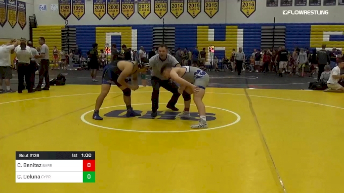 195 lbs 3rd Place - Carson Benitez, Barron Collier vs Christian Deluna ...