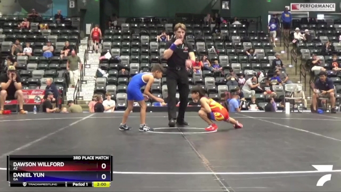 56 lbs 3rd Place Match - Dawson Willford, AZ vs Daniel Yun, GA