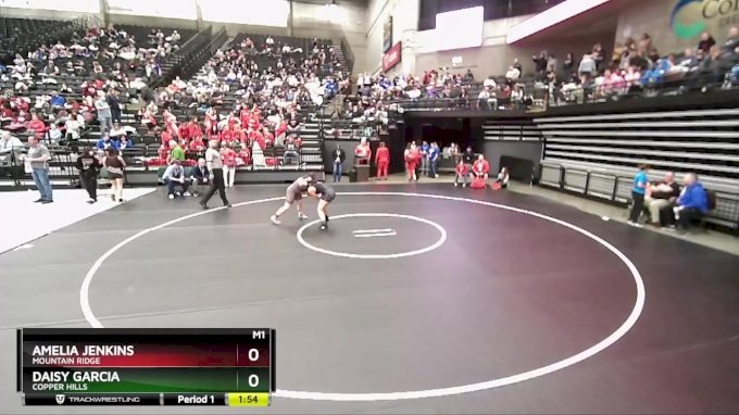 6A 135 lbs Champ. Round 1 - Amelia Jenkins, Mountain Ridge vs Daisy ...