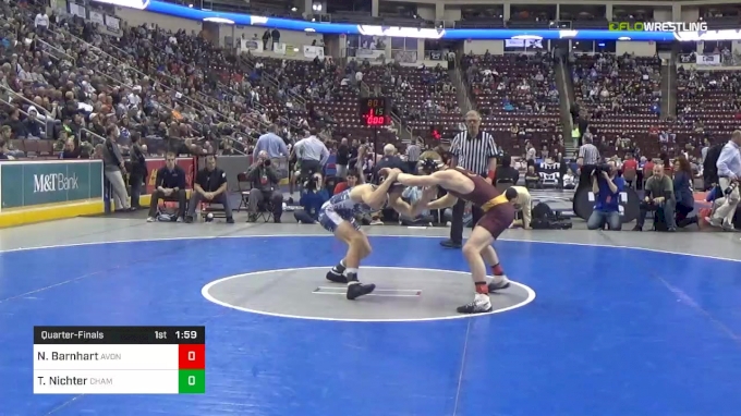 145 lbs Quarterfinal - Nick Barnhart, Avon Grove vs Tate Nichter ...