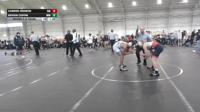 132 lbs Round 6 (8 Team) - Camden Redmon, Team Kaizen Wrestling vs ...