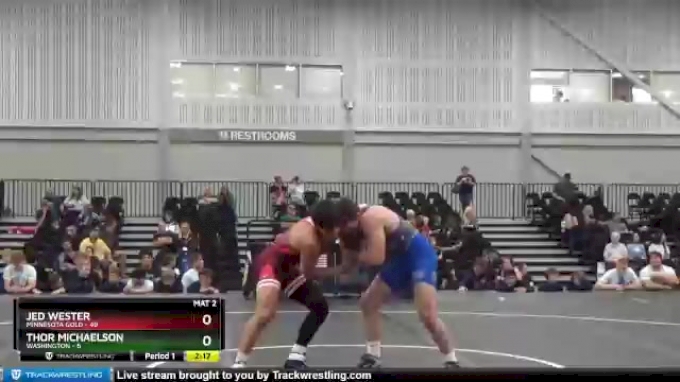 160 lbs Placement Matches (8 Team) - Jed Wester, Minnesota Gold vs Thor ...
