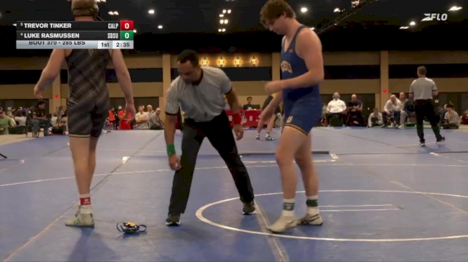 285 lbs Quarters - Trevor Tinker, Cal Poly vs Luke Rasmussen, South ...